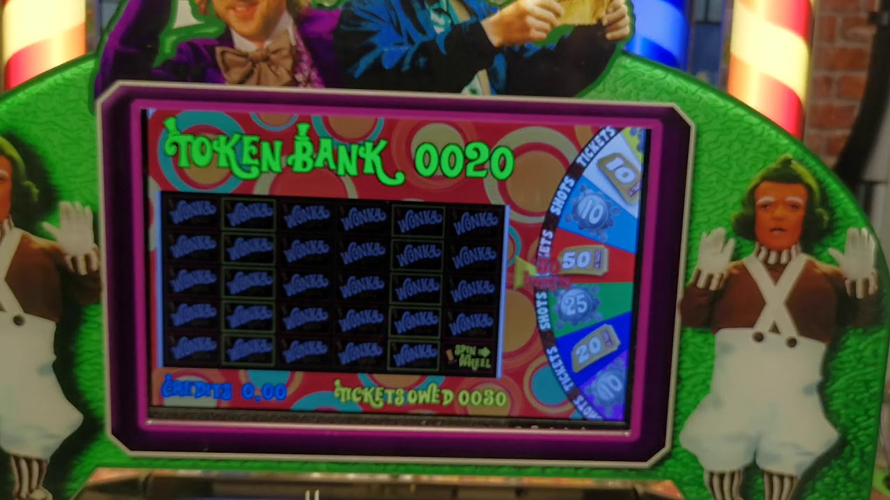 7th and 8th Golden Ticket Willy Wonka Chocolate Factory Coin Pusher ...