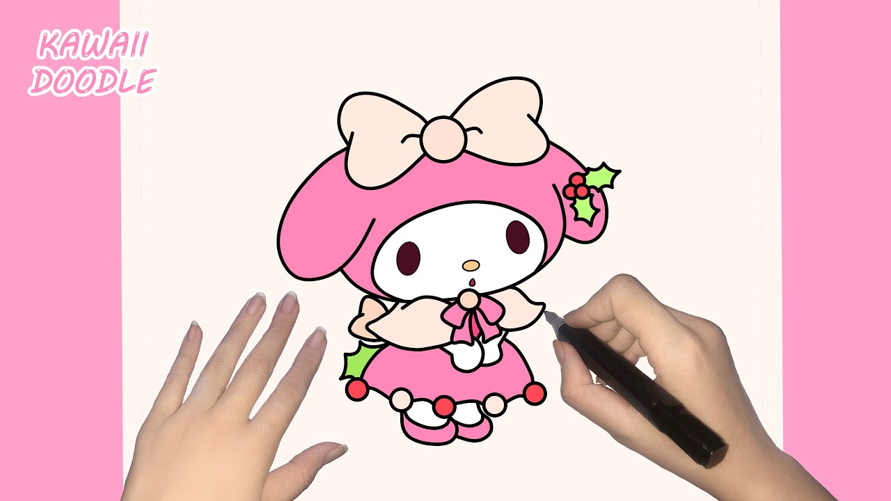 🌸HOW TO DRAW CUTE MY MELODY 🐰🩷~ STEP BY STEP ~ KAWAII DOODLE - YouTube