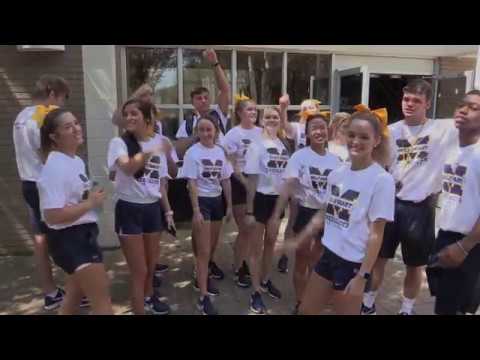 MGCCC Cheer pitches in on Move-In Day - YouTube