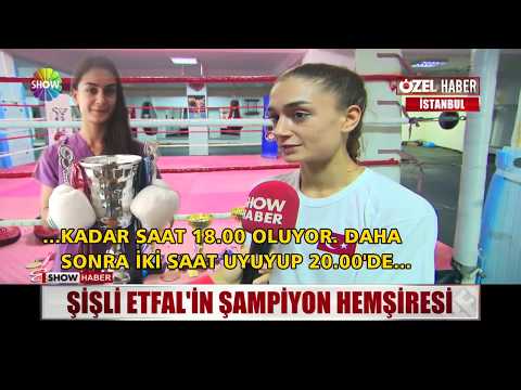 Dünya kick boks şampiyonu hemşire!