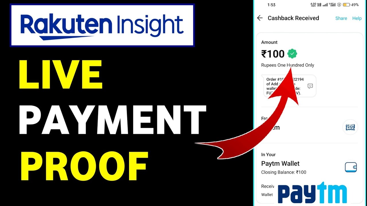 Rakuten Insight Live Withdrawal | Survey Earning App - YouTube