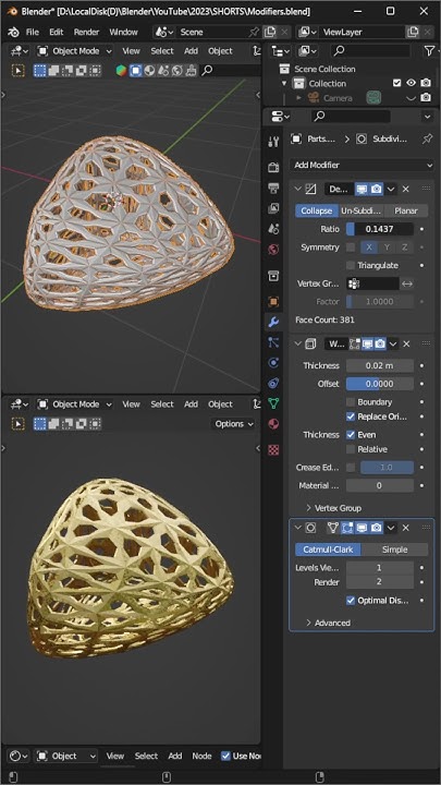Blender Modifiers - Part 01 - YouTube