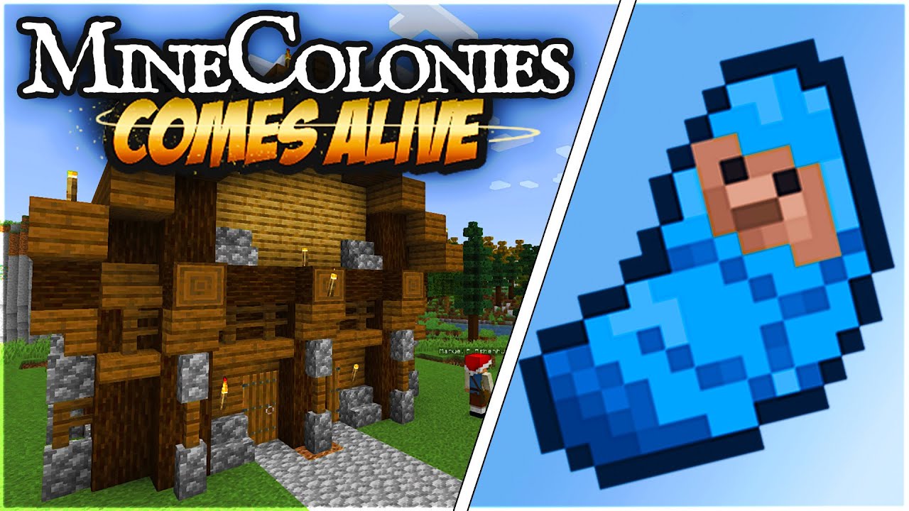 Starting a COLONY and a FAMILY in MineColonies Comes Alive - YouTube