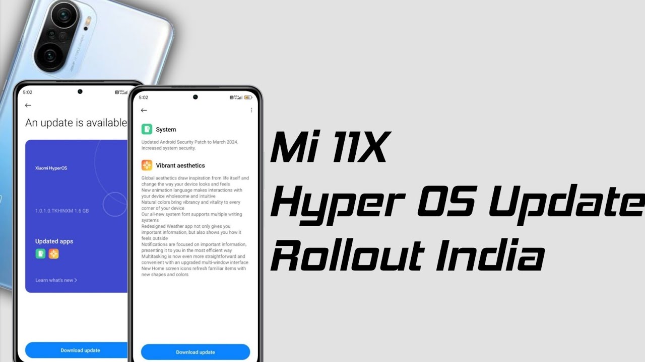 Mi 11X Hyper OS Update India Stable | Finally Mi 11X Hyper OS Update ...