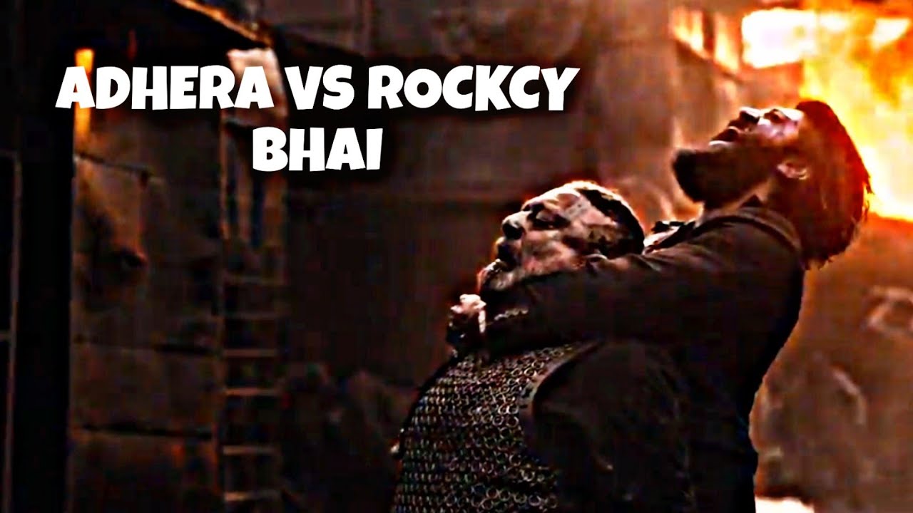 final battle adhera vs rockcy kgf chapter 2 || kgf chapter 2 last fight ...
