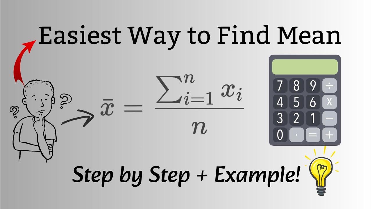 Easiest Way to Find Mean Statistics | Step By Step | With Numerical ...