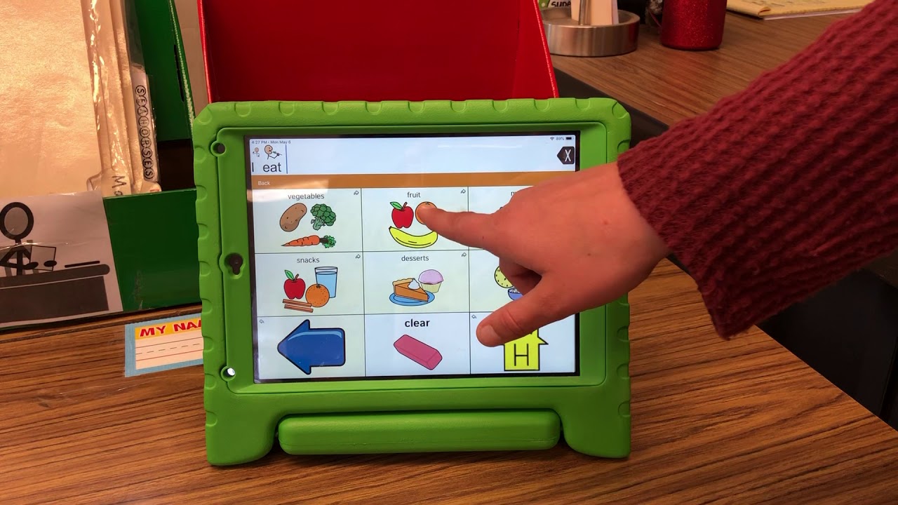 Touch chat program for special education - YouTube