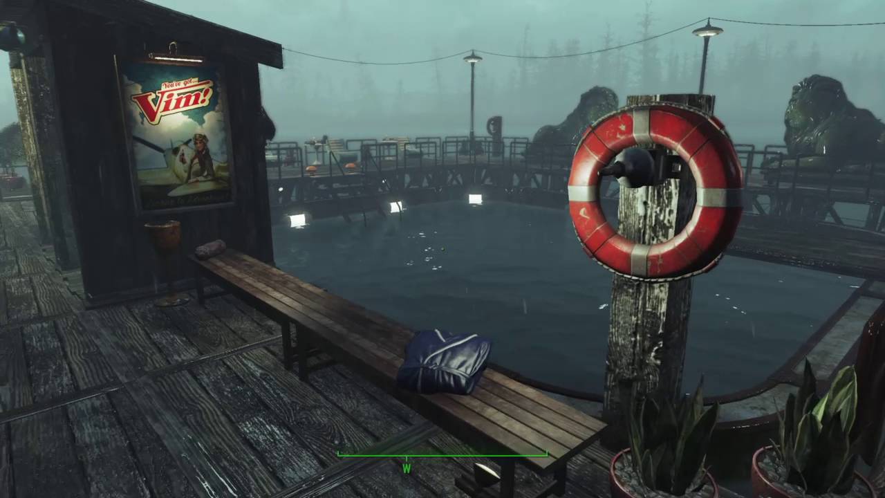 Fallout 4 Dalton Farm Hot tub/swimming pool/bar deck build - YouTube