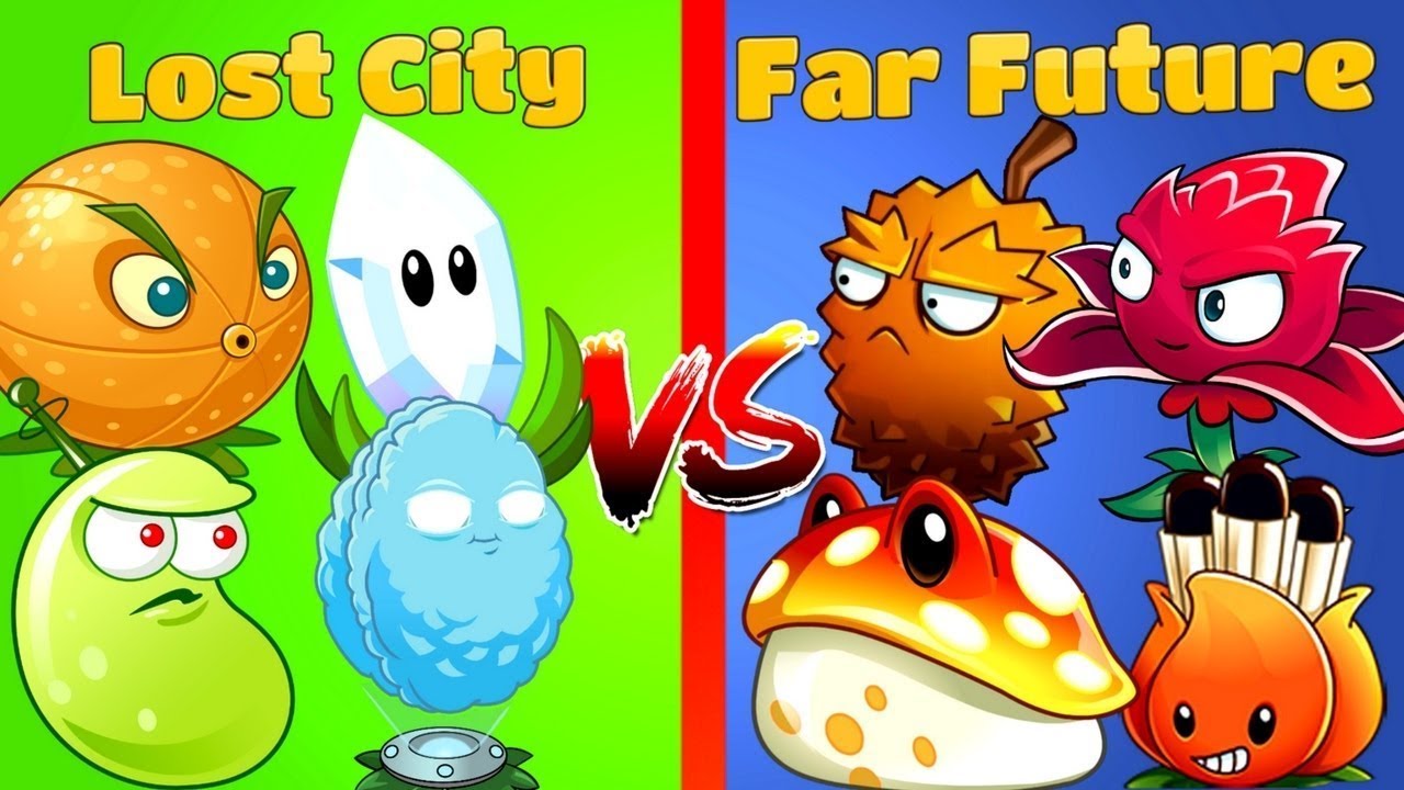 Plants vs Zombies 2 Gameplay Lost City vs Far Future Primal PvZ 2 - YouTube