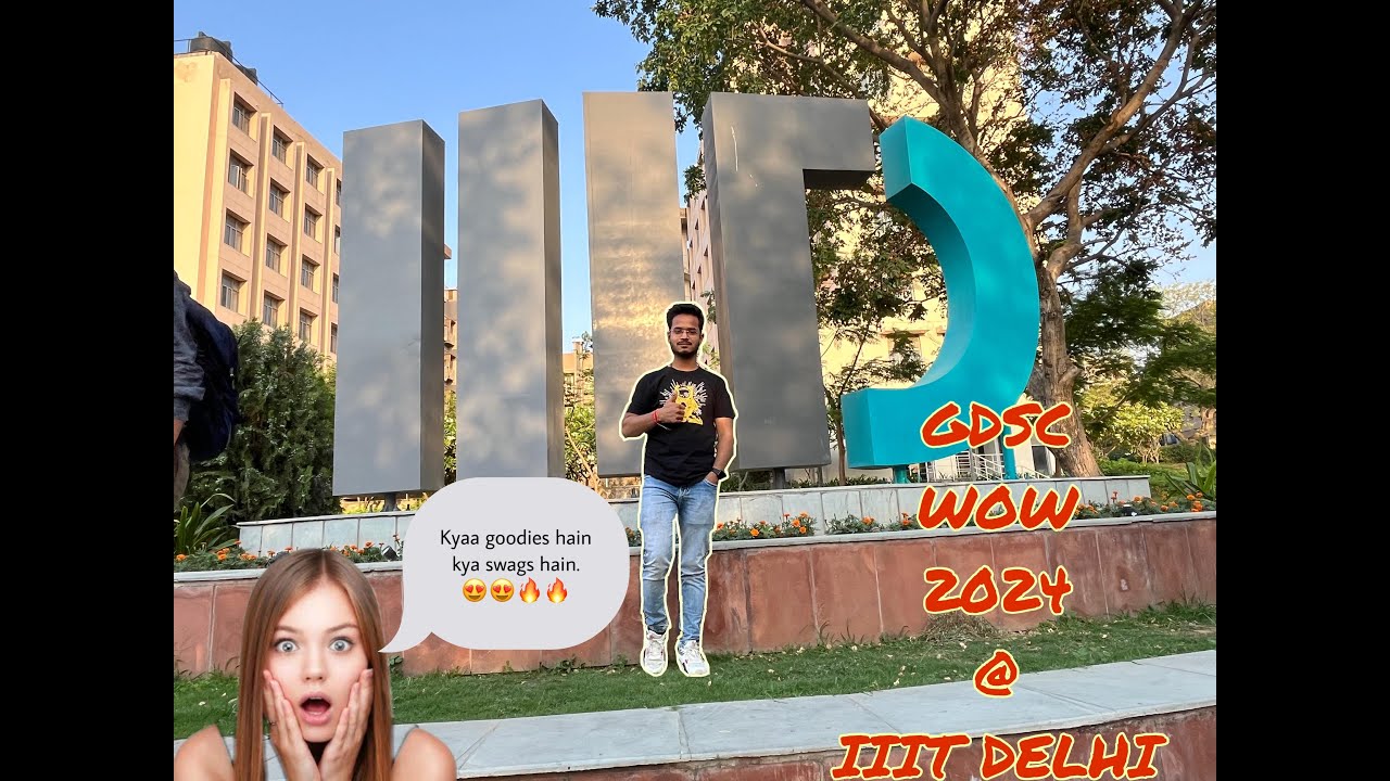 Got Free Swags at GDSC WOW || Delhi wala WOW 2024@ IIIT Delhi😍😍 - YouTube
