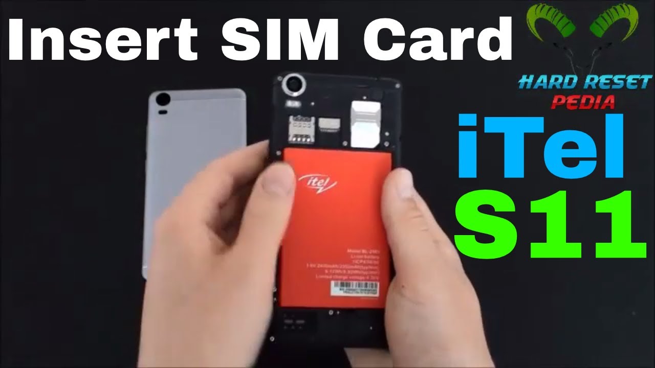 Itel S11 Insert The SIM Card - YouTube