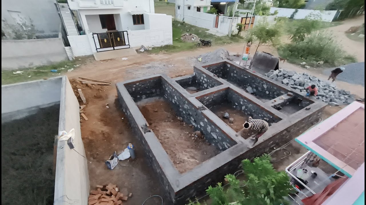 Wow|Excellent work in 2BHK Building Stone Foundation Techniques Of work ...