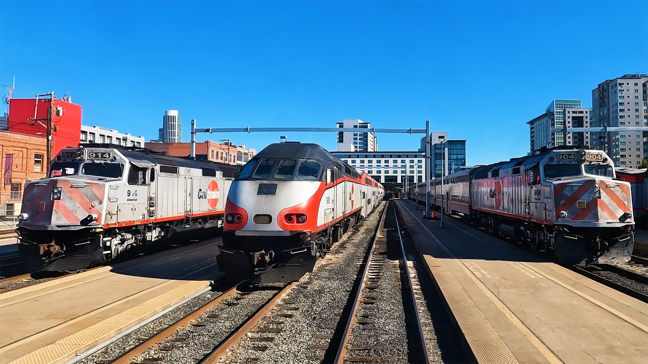 Caltrain electrification progress: Palo Alto to San Francisco cab ride ...