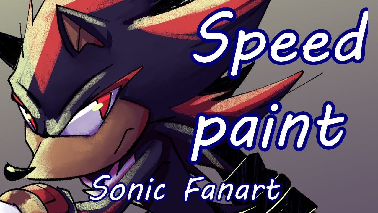 Shadow NOT in Sonic Style [Speedpaint] - YouTube