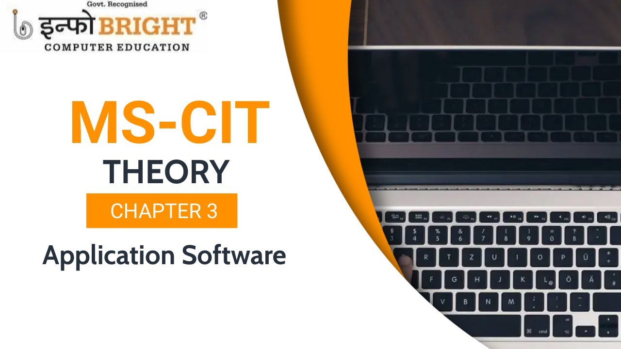 MSCIT Chapter3-Application Software| Infobright Computer - YouTube