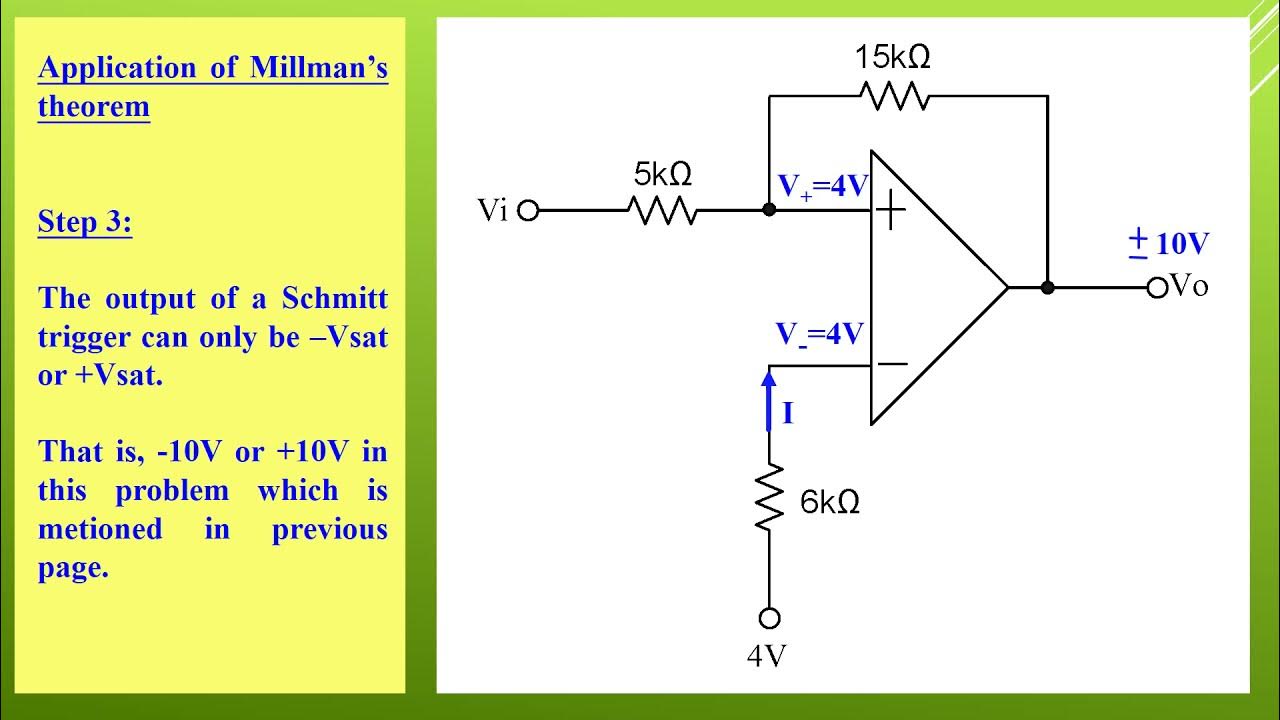 Application of Millman's theorem to solve electronic circuit problems - part 5 - YouTube