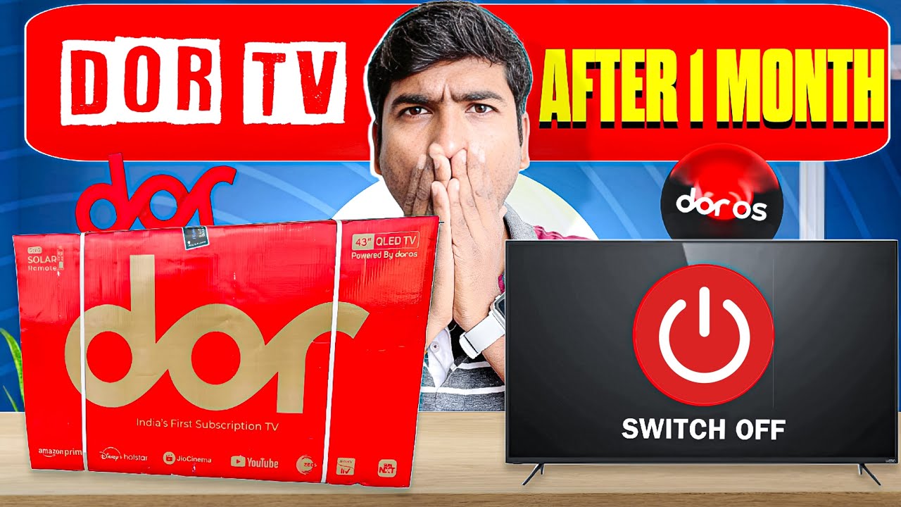 dor tv 43 inch locked after 1 month of use || How to recharge dor tv ...