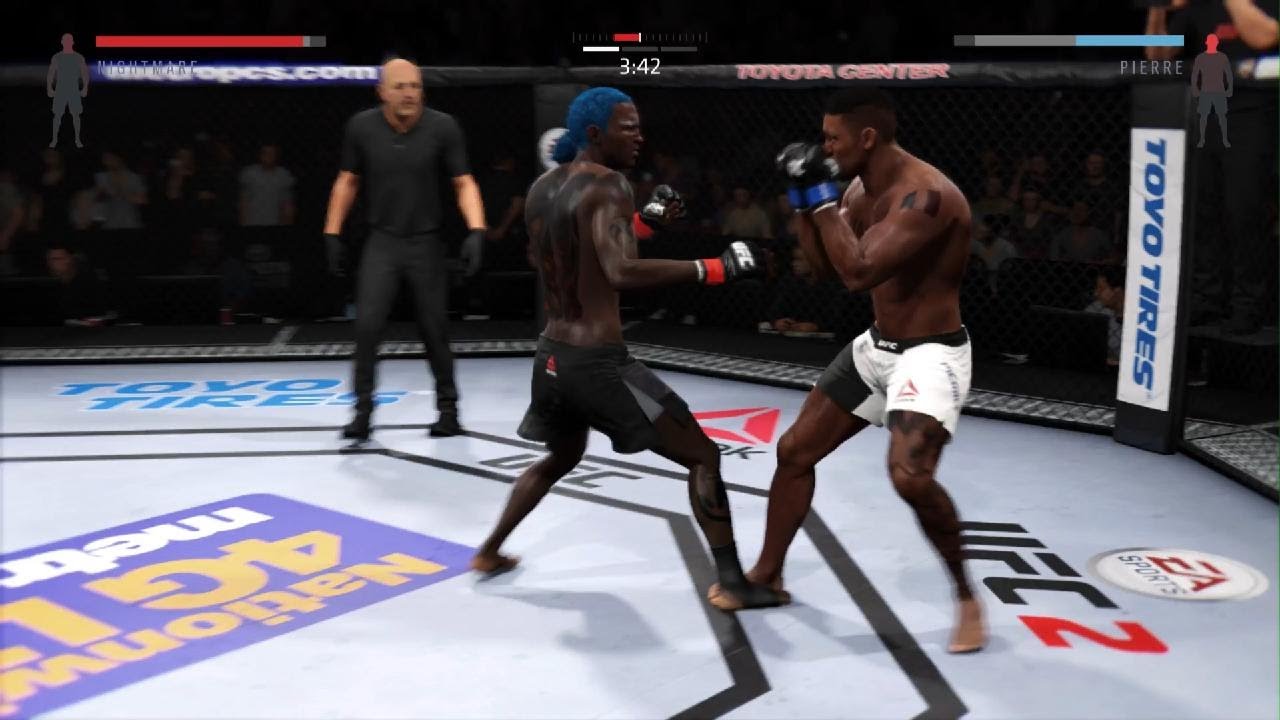 EA SPORTS UFC 2 Really good evenly matched fight! - YouTube