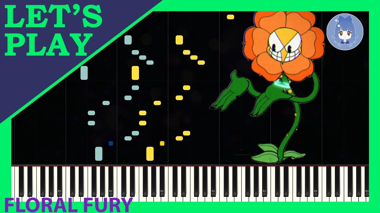 Floral Fury from Cuphead [Piano Tutorial] - YouTube