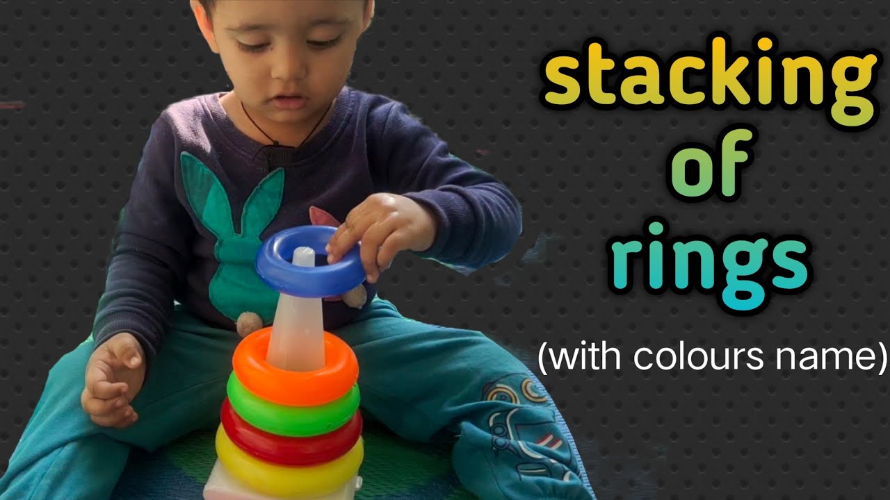 stacking of rings #stacking | learning of colours #learning #colors ...