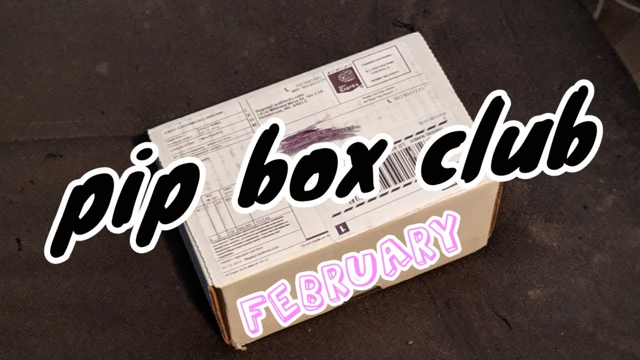 Pip Box Club subscription - month of February - YouTube