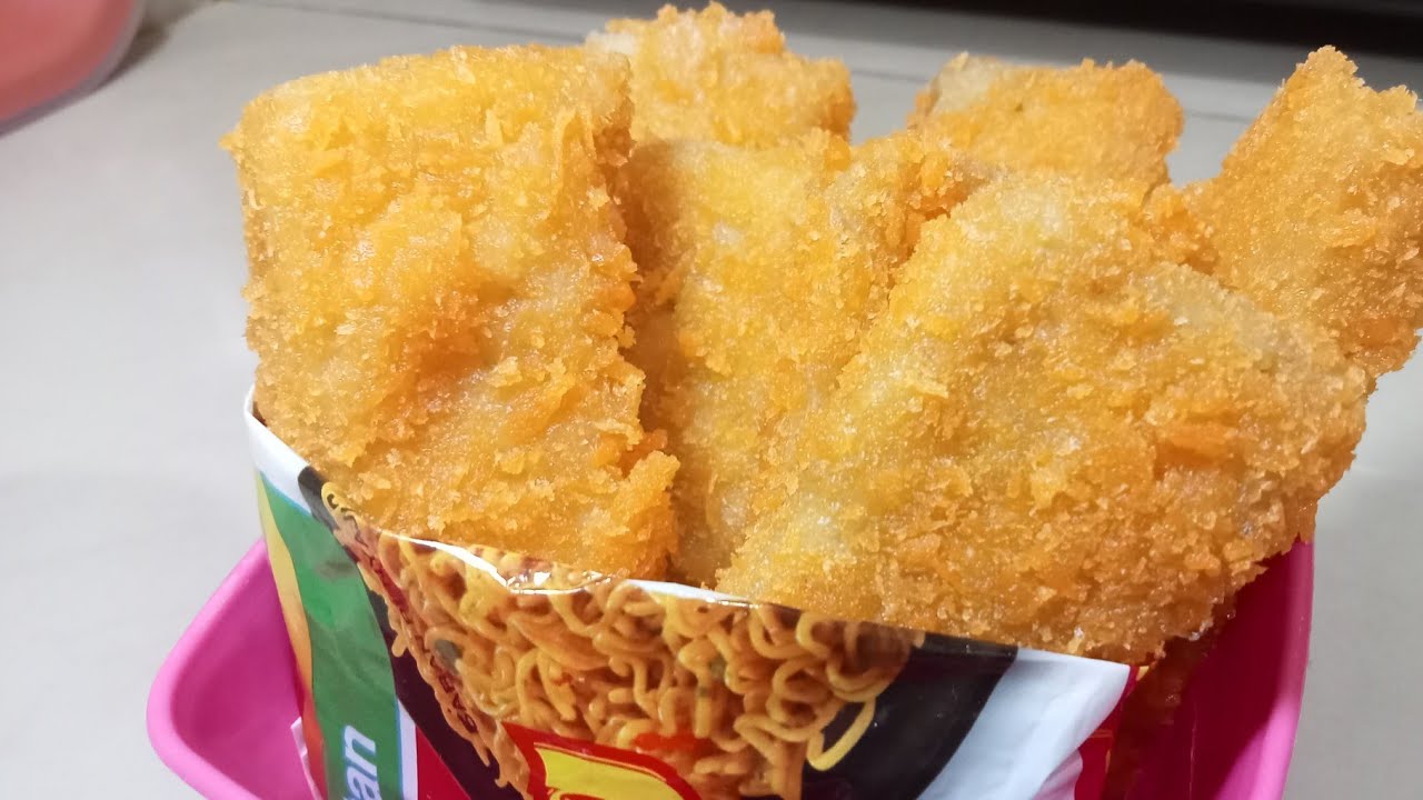 resep nugget mie instan || instant noodle nuggets recipe - YouTube