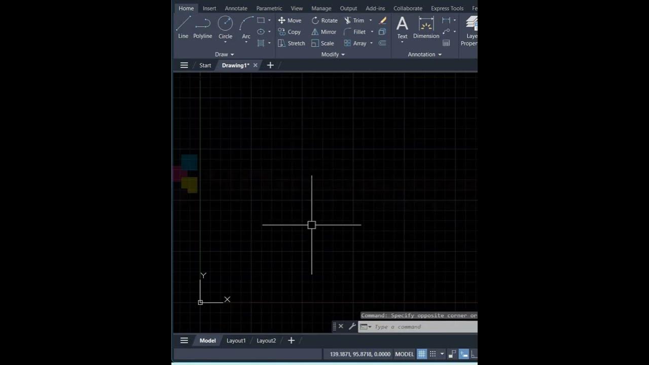 How to use Rectangle command and offset command in AUTOCAD #shorts #autocad - YouTube
