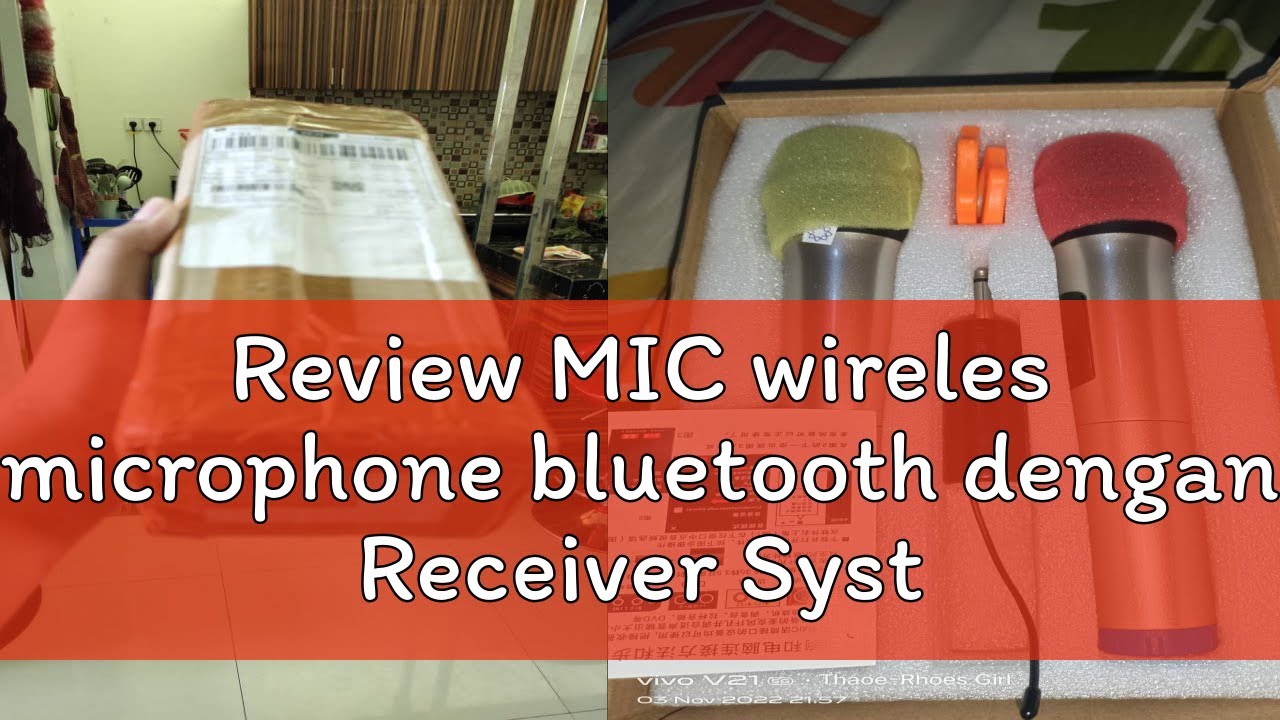 Review MIC wireles microphone bluetooth dengan Receiver System 2mic ...