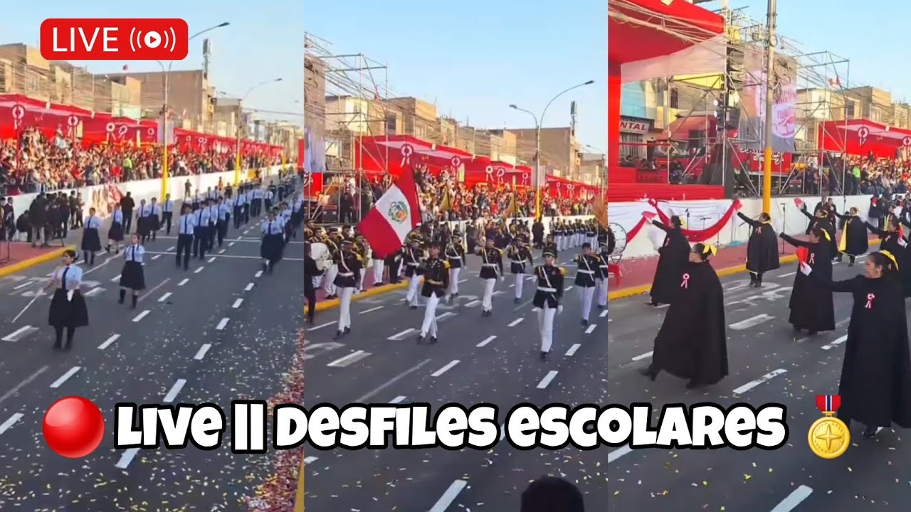 🔴 LIVE || DESFILE CIVICO ESCOLAR PERÚ 2024 🇵🇪 LOS MEJORES DESFILES 🎖 FIESTAS PATRIAS 🎉 - YouTube