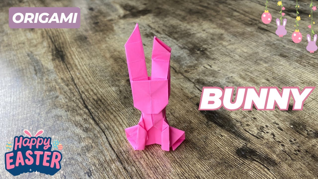 EASY BUNNY ORIGAMI TUTORIAL DESIGN BY JO NAKASHIMA | DIY EASTER BUNNY ...