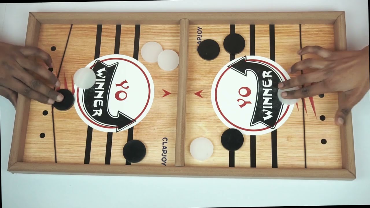 Clapjoy 2 in 1 Faster Finger Board Game, Sling Puck Game - YouTube