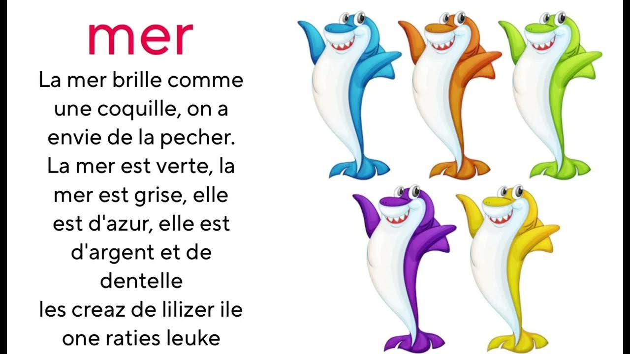 poésie de mer Cp CE1 CE2 #poésie - YouTube