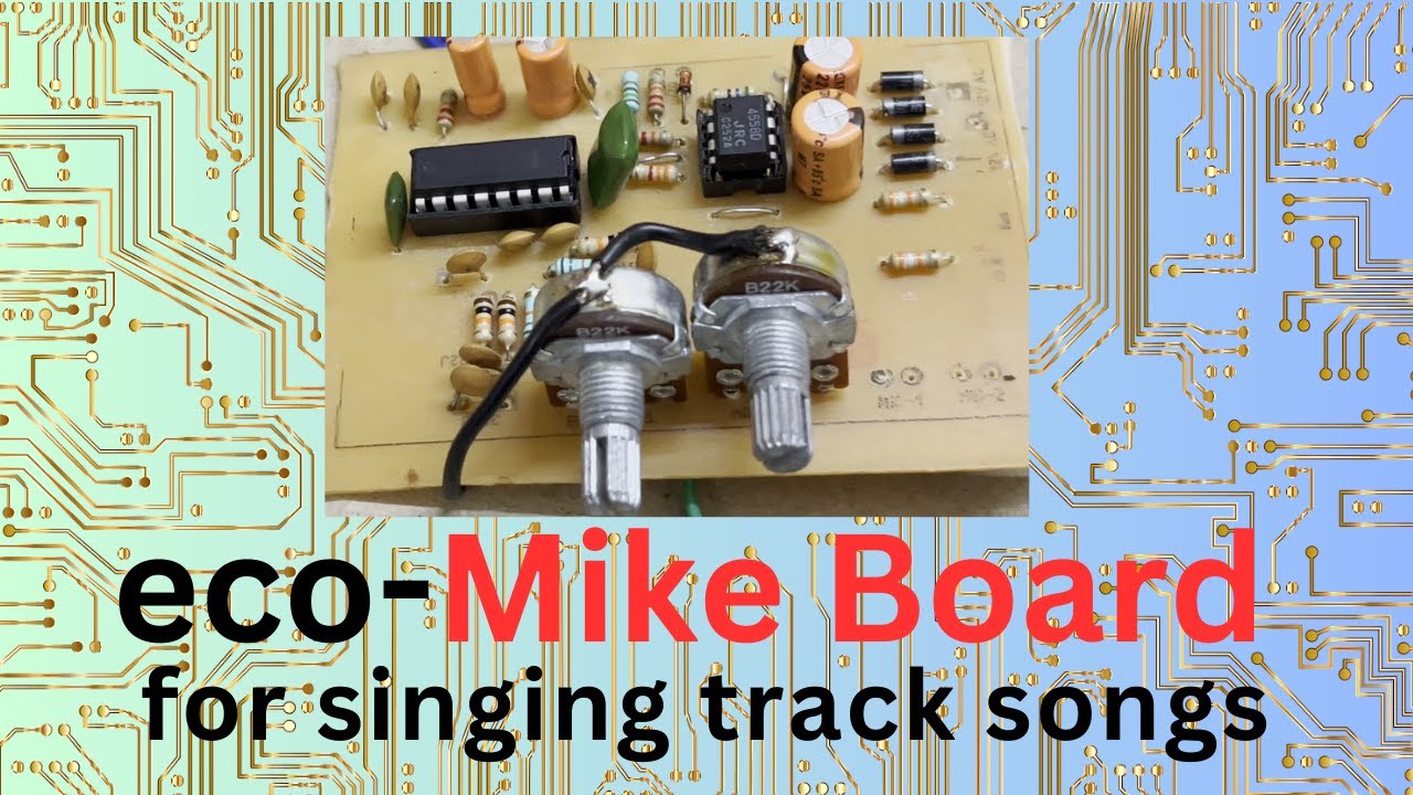 eco-Mike board for singing track songs - YouTube