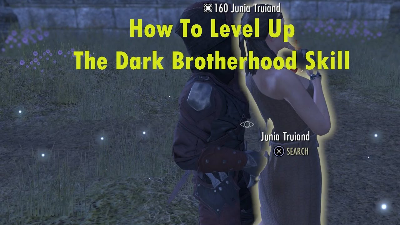 ESO: How To Level Up The Dark Brotherhood Skill - YouTube