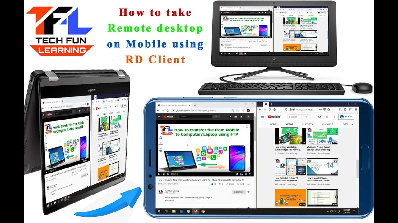 How To Take Remote Desktop On Mobile Using Rd Client Rdp Using Rd Client Mobile App Microsoft