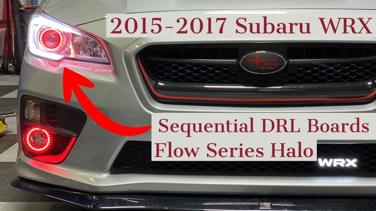 2015-2017 Subaru WRX STI Sequential Switchback Drl Boards - YouTube