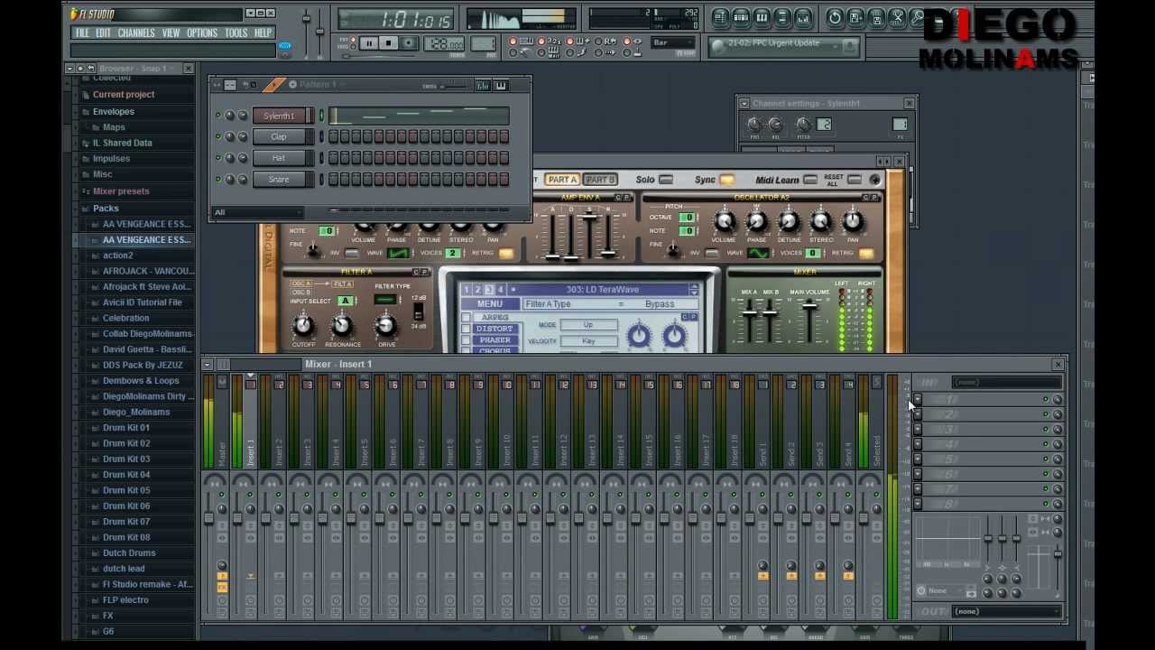 FL Studio Tutorial: How to make Afrojack - Lionheart intro synth ...