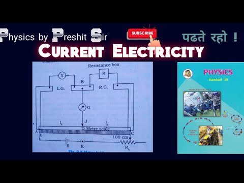 Current Electricity 3 Meter bridge explanation #hsc #ncert Maharashtra ...