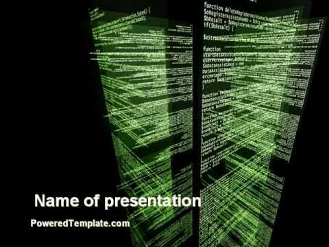 Programming Code PowerPoint Template by PoweredTemplate.com - YouTube