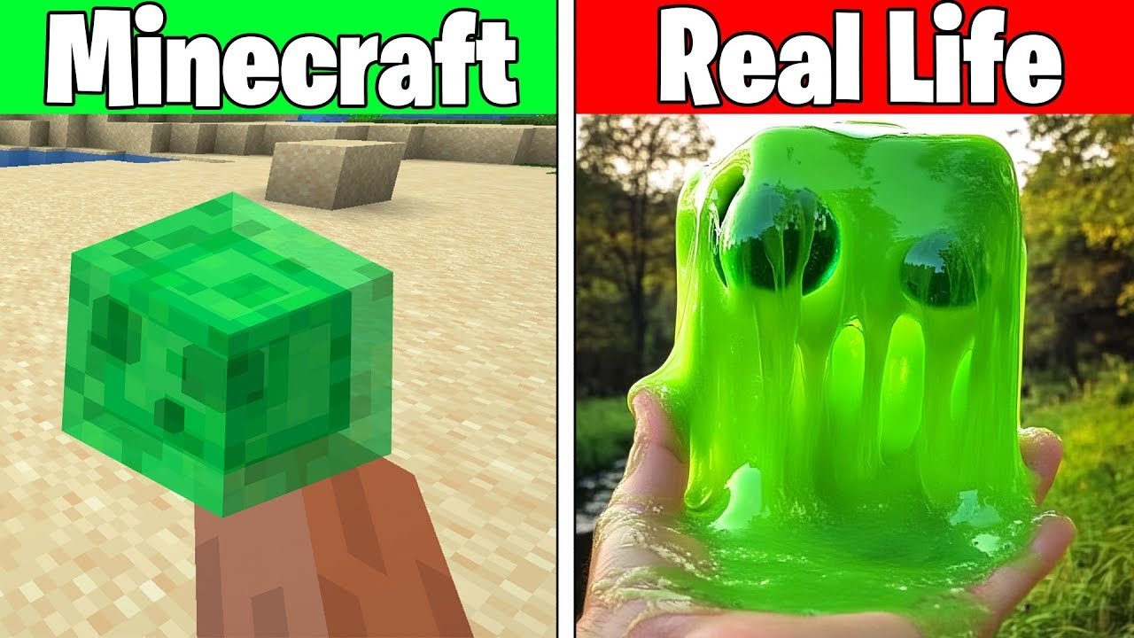 Realistic minecraft | Realistic water | ALL MINECRAFT MOBS VS REAL LIFE ...