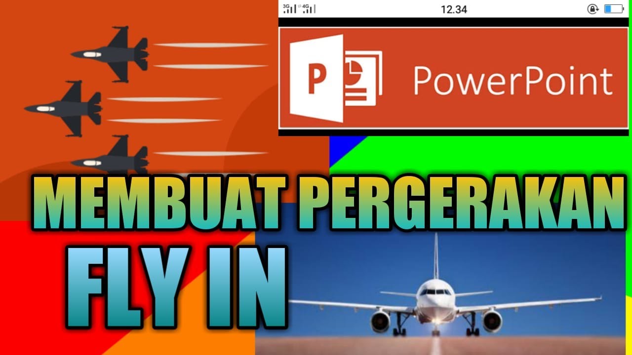 Membuat Animasi Menggunakan Fly In pada Power Point - YouTube