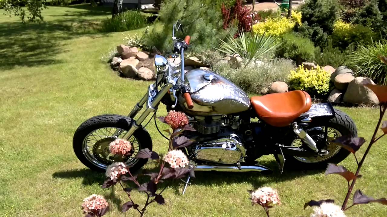 Triumph America Custom Bobber - YouTube
