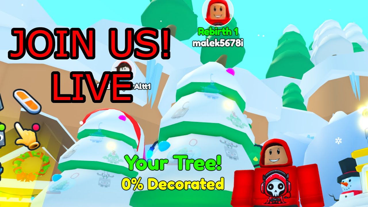 (LIVE) PET SIM 99 ! DOING THE XMAS TREE - YouTube