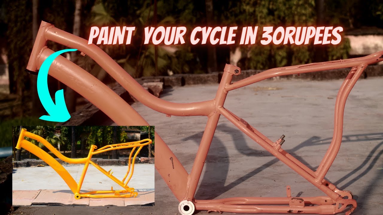 How To Paint Cycle Under 30rupees - YouTube