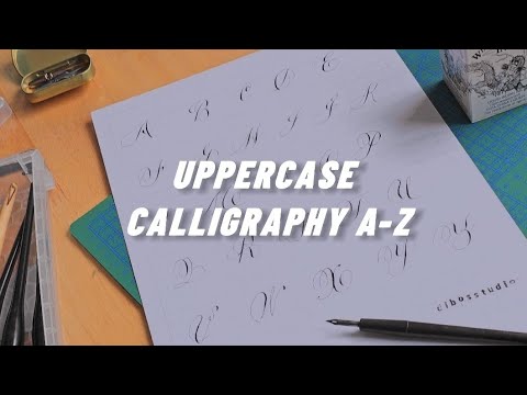 ENGLISH CALLIGRAPHY A-Z | CALLIGRAPHY TUTORIAL | FOR BEGINNERS | Good ...