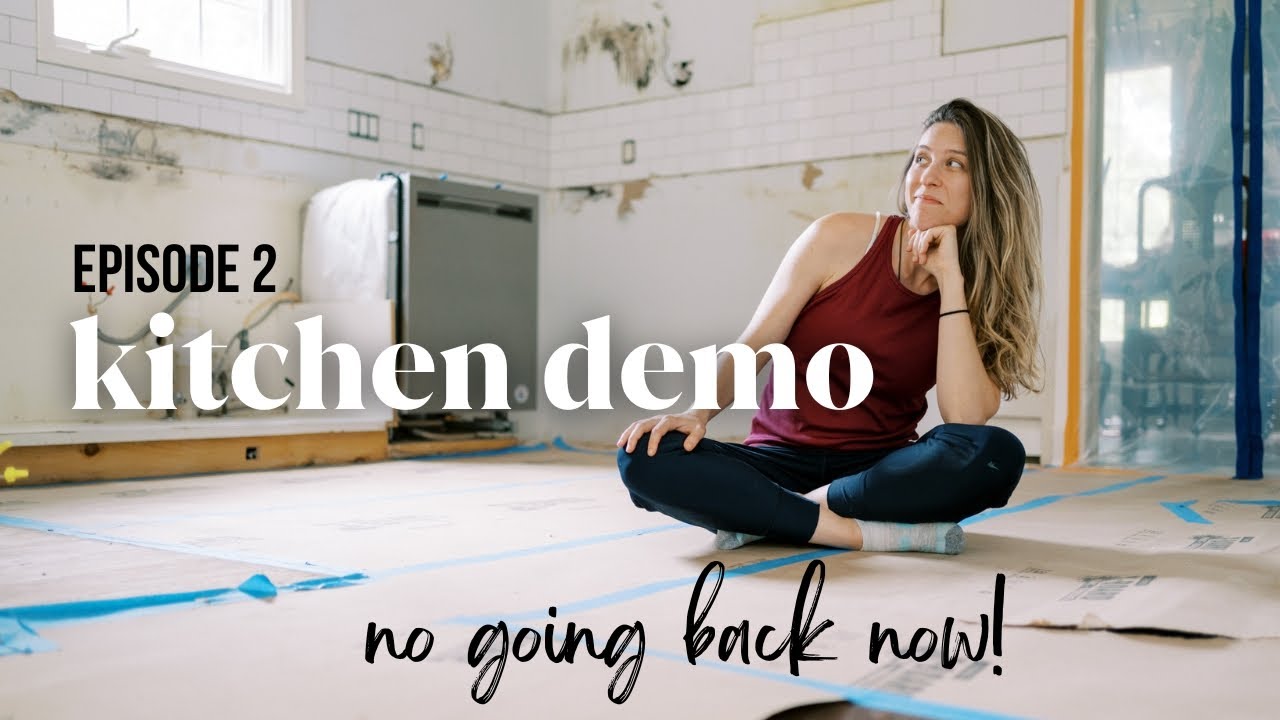 Kitchen demo begins... | Ep 2 KITCHEN RENOVATION | Assembling our ...