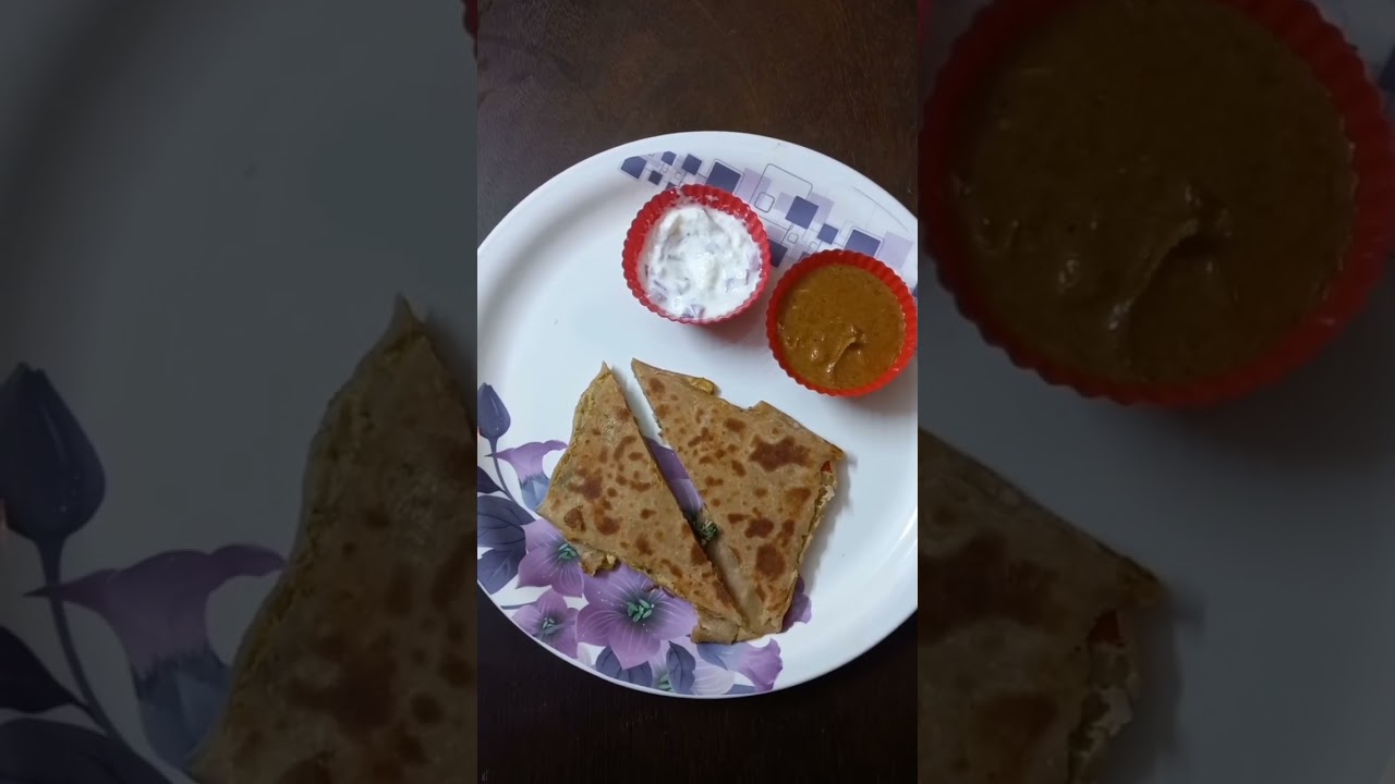 Egg lappa | wheat flour | chicken curry | onion raita | Dinner plate ...