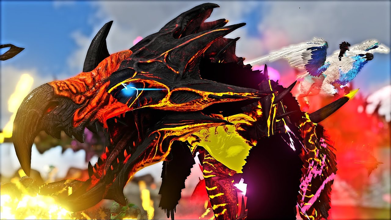 FUI NA ÁREA DO VULCÃO PERIGOSO E CONSEGUI ROUBAR UM OVO PODEROSO! (ARK ...