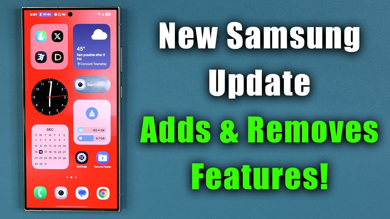 Powerful New Samsung Update ADDS & REMOVES Features - What's Going On ...