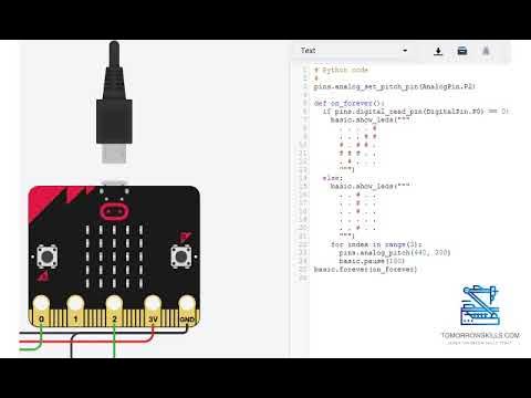 Tomorrowskills: Makecode VS Tinkercad simulation - YouTube